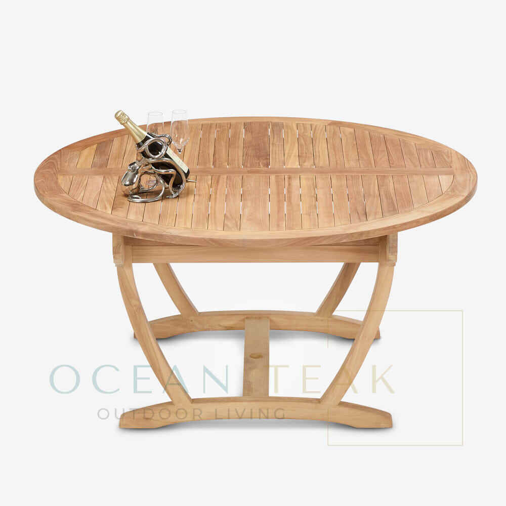Round Fixed Leg Table | Shop | Ocean Teak Outdoor Living